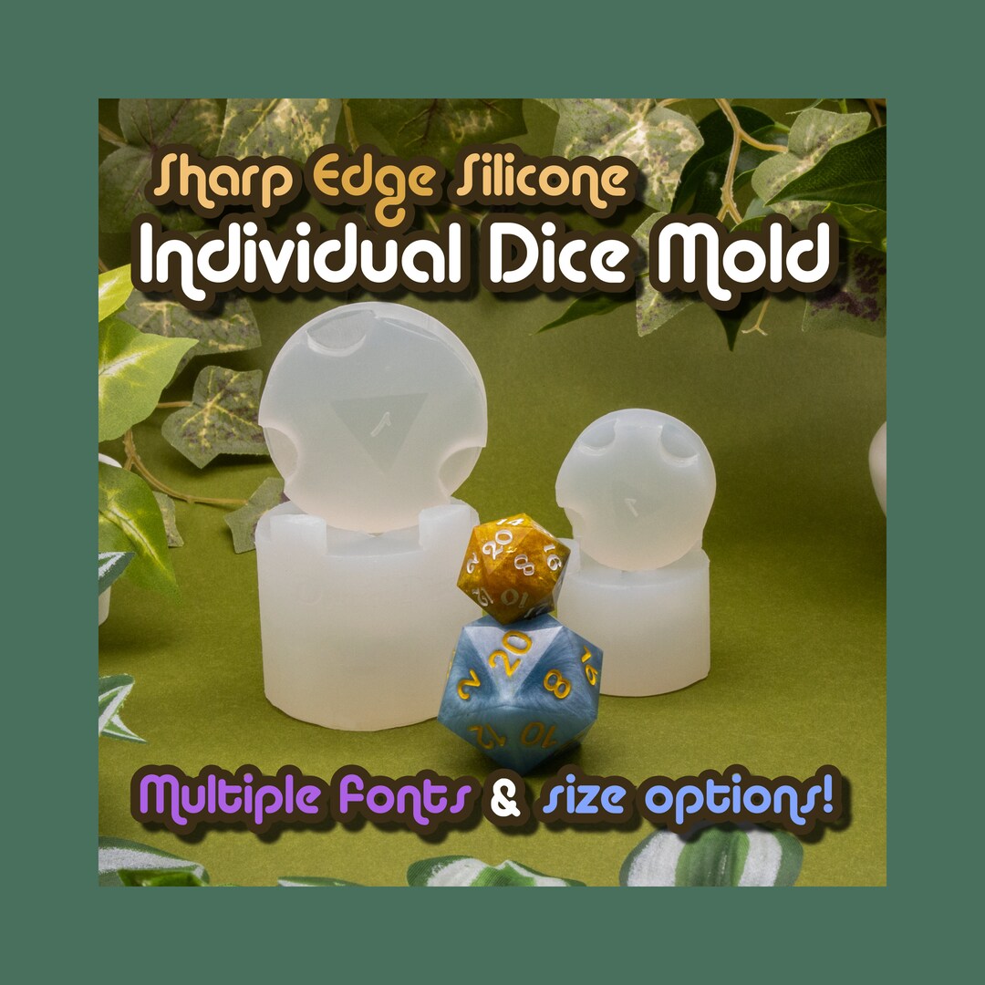 Individual Cap Style Sharp Edge Dice Mold Traditional or Alternate ...