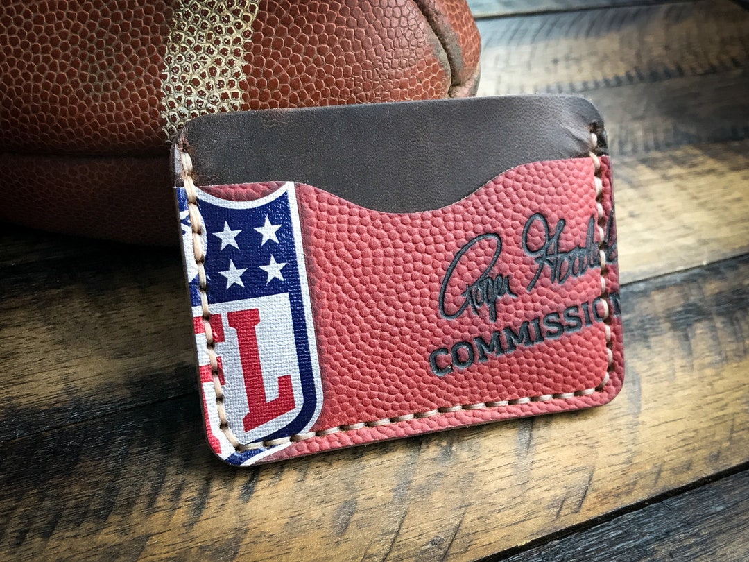 Repurposed Vintage Leather Football Card Wallet, Minimalist Leather ...