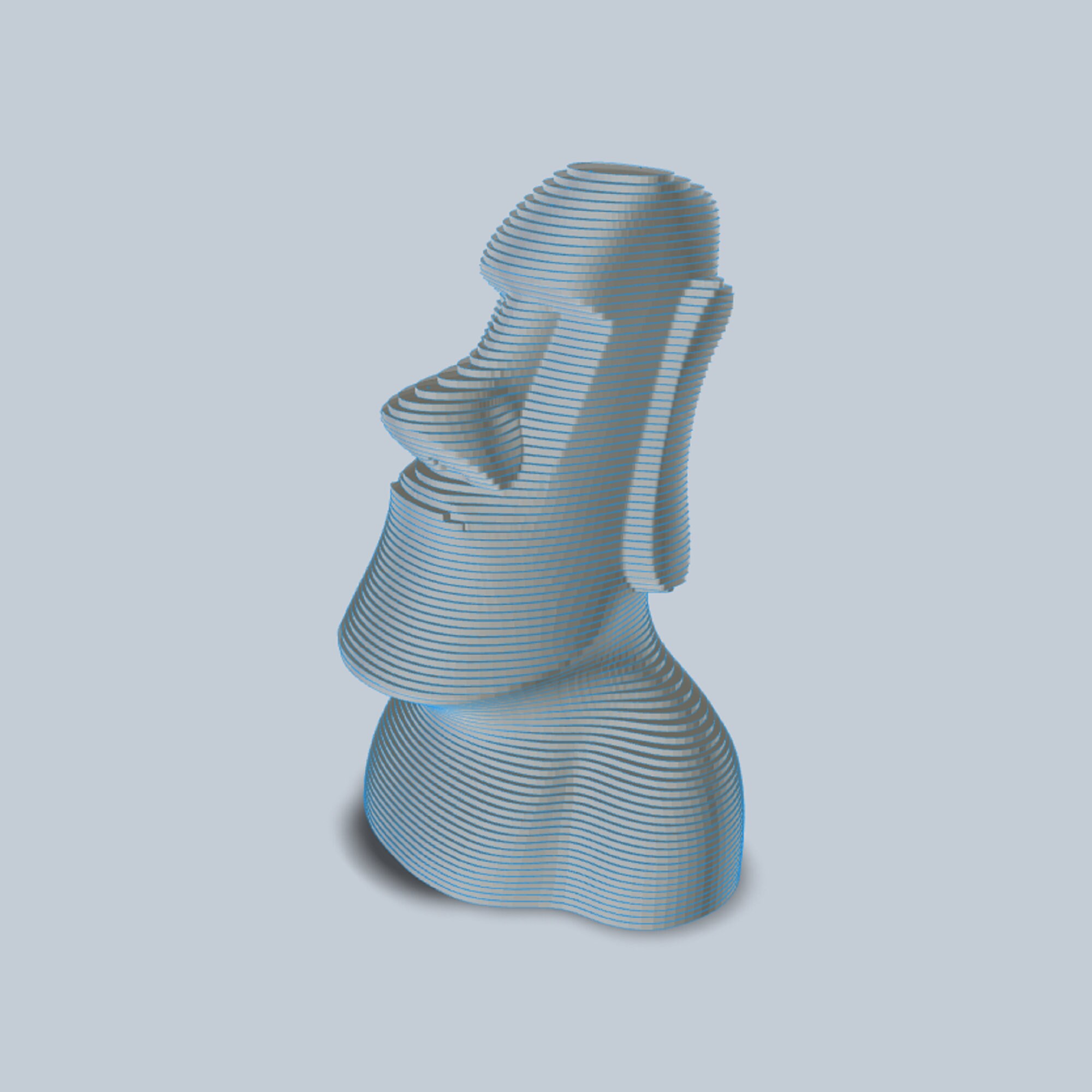 CNC Laser Cutter Moai Statue Bust Plans Eps Dxf Pdf Pattern Diy - Etsy