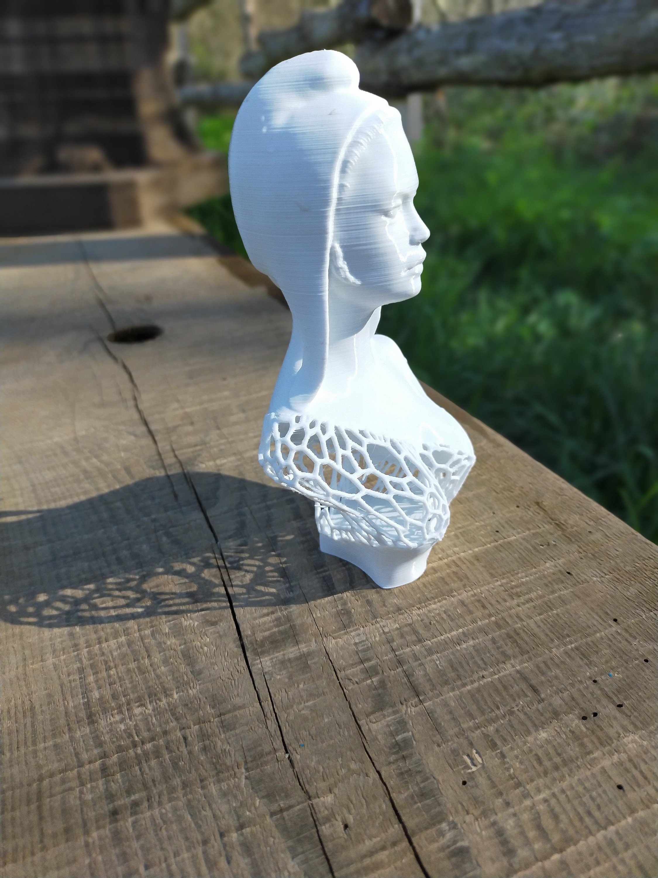 Fichier STL File 3D Print Impression 3D Buste Bust Marianne Voronoi - Etsy