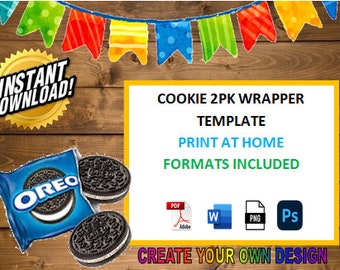 Cookie Repack Template - Etsy