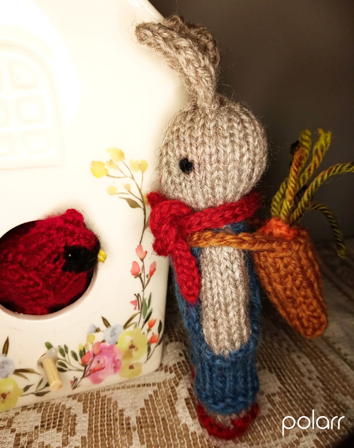 Hand Knit Bunny Pattern: Farmer Blue Jeans Comfort Doll (PDF Pattern ...