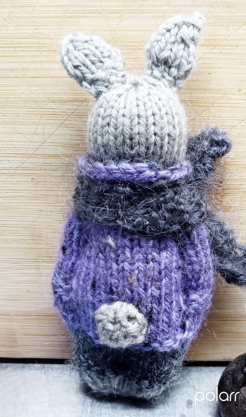 Hand Knit Bunny Pattern. Knitting Pattern, Comfort Doll and Izzy Doll ...