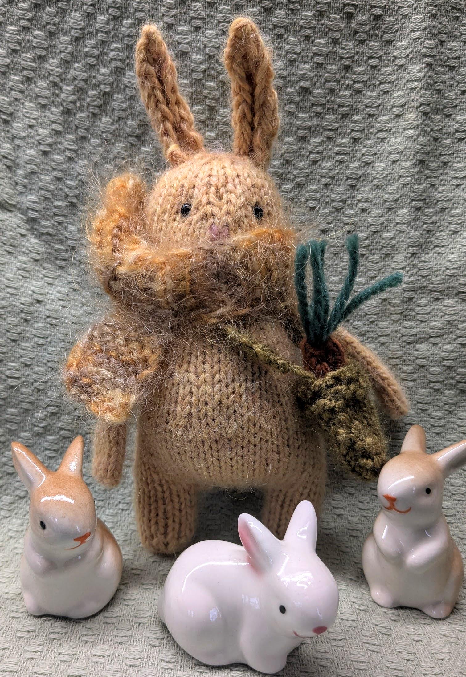 Mummy Bunny Rabbit Knitting Patttern, Mum to Be Gift, Baby Reveal Gift ...