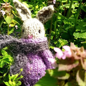 Hand Knit Bunny Pattern. Knitting Pattern, Comfort Doll and Izzy Doll ...