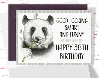 Funny 38th Birthday Card You Are 13870 Days Old, From Her, for Him ...