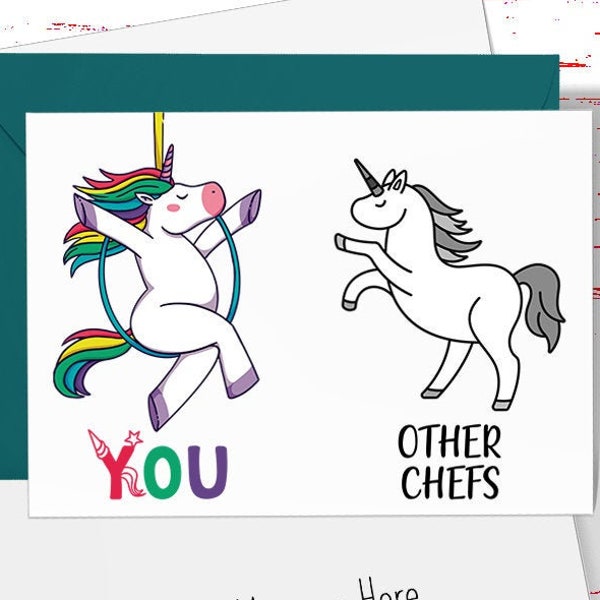 Chef Thank You Card - Etsy