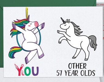 57th Birthday Card | Etsy