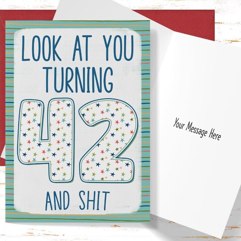 Happy 42nd Birthday - Etsy
