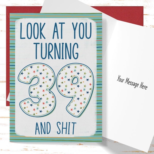 Funny 39th Birthday - Etsy