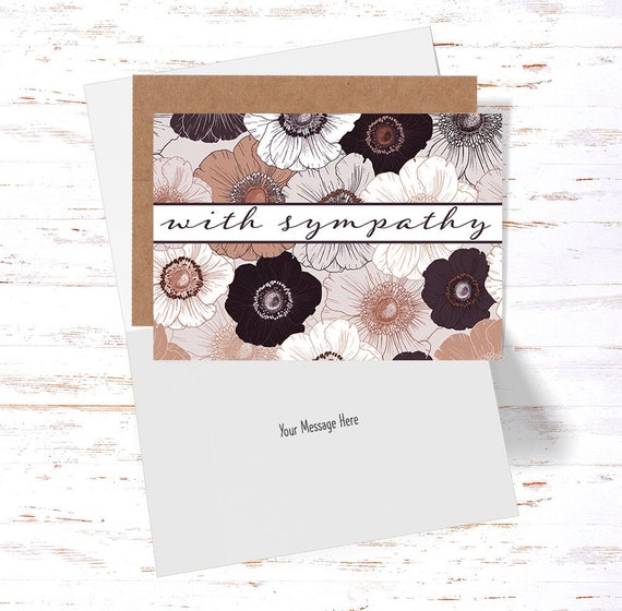 Condolence Card Sympathy Card Funeral Card Card Loss of | Etsy