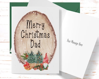 Dad Christmas Card | Etsy