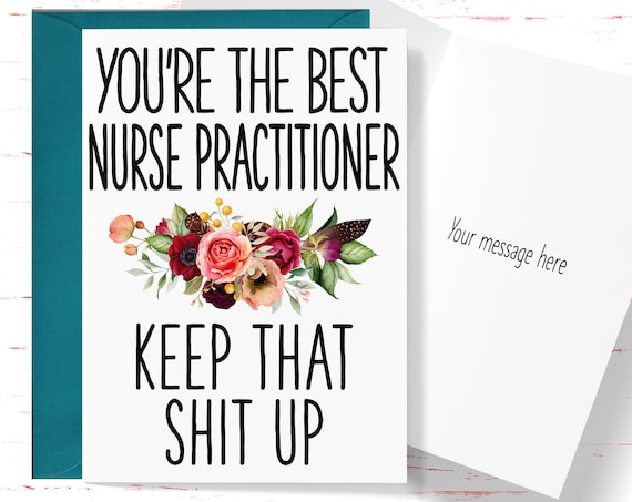 Nurse Practitioner Thank You Card You're the Best Nurse - Etsy