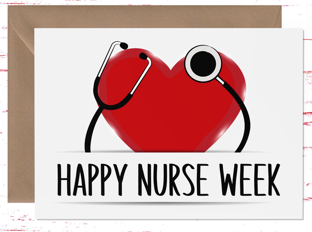 Happy Nurse Week, Nurse Appreciation Card, Thank You Card for Nurse ...