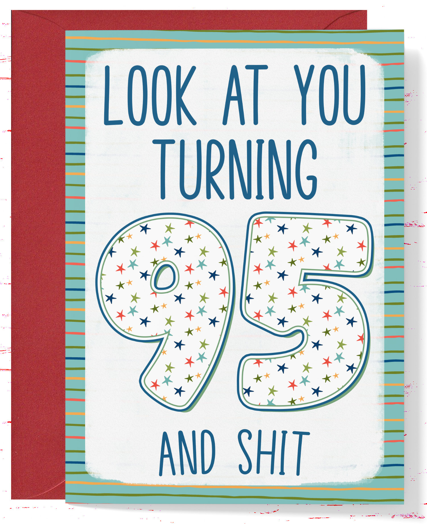Funny 95th Birthday Card: Sarcastic Greeting - Etsy