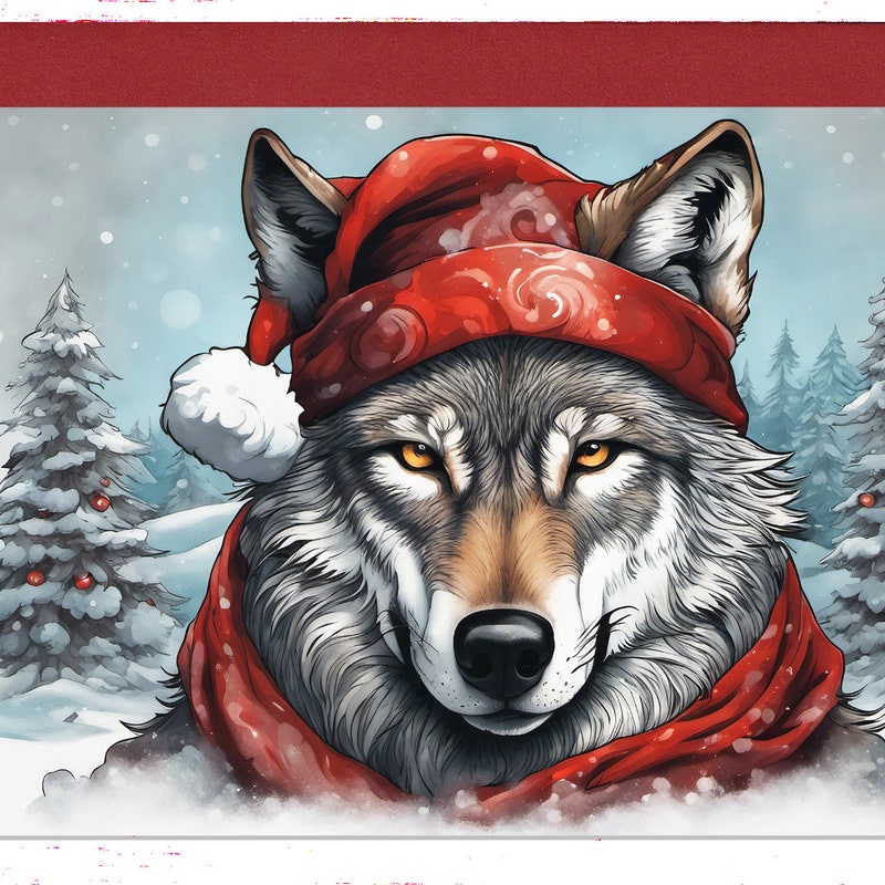 Wolf Card - Etsy