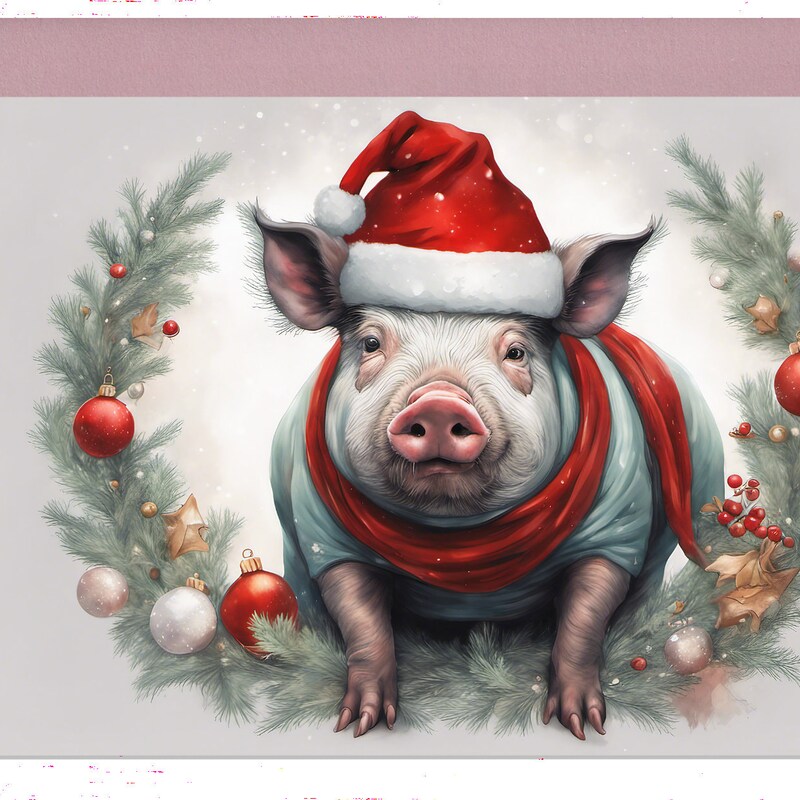 Pig Card - Etsy