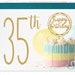 35th Birthday Card for Her Beautiful Birthday Cake Card With - Etsy