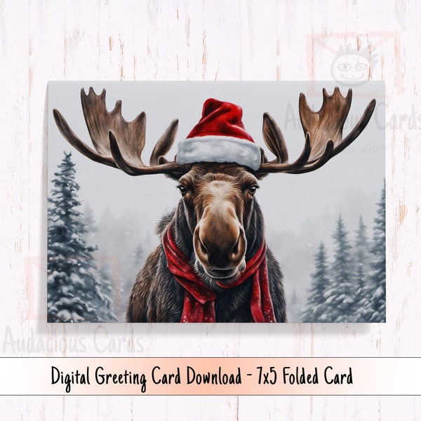 Christmas Moose - Etsy