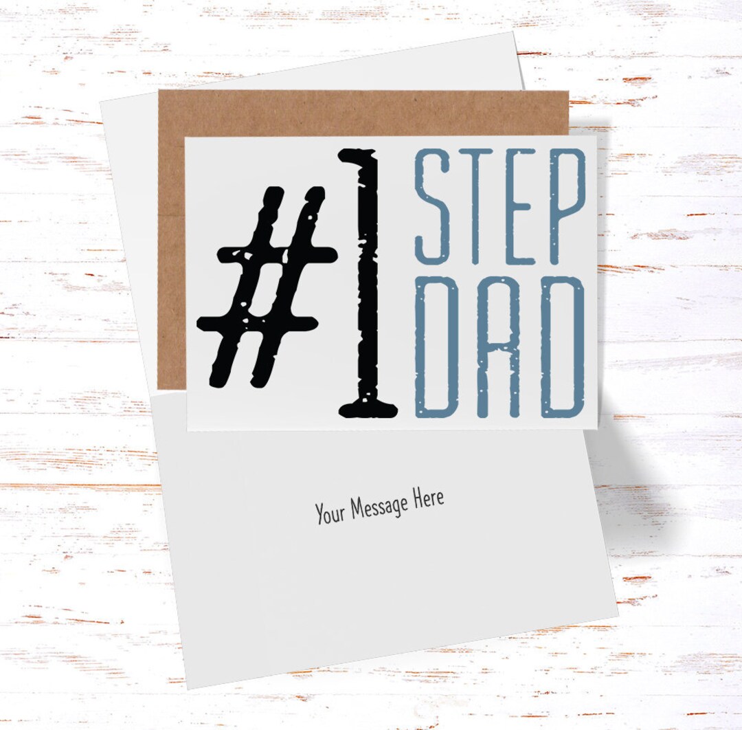 Stepdad Card, Father's Day Gift for Stepdad, Funny Card for Father's ...
