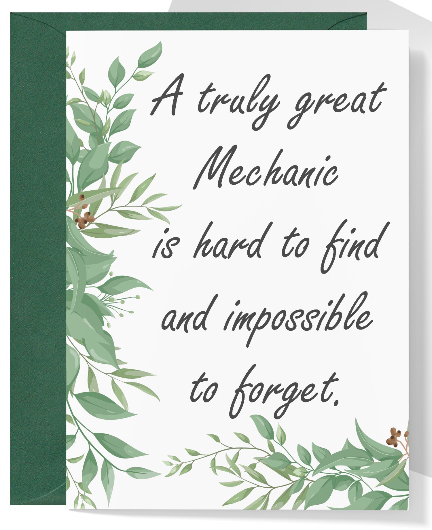 Mechanic Card Thank You Card for Mechanic Mechanic Week - Etsy