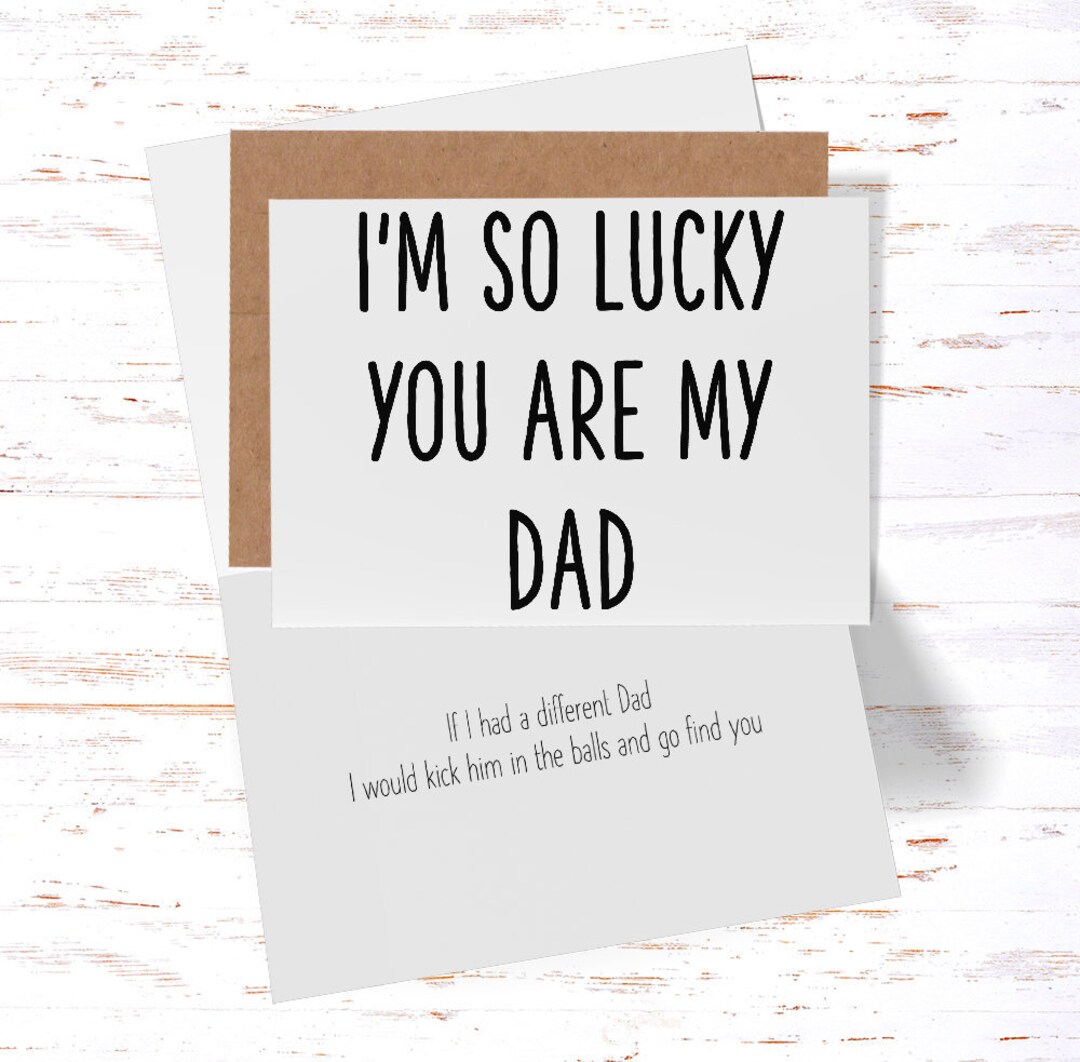 Father's Day Card, Funny Greeting Card for Dad, Dear Dad Card ...