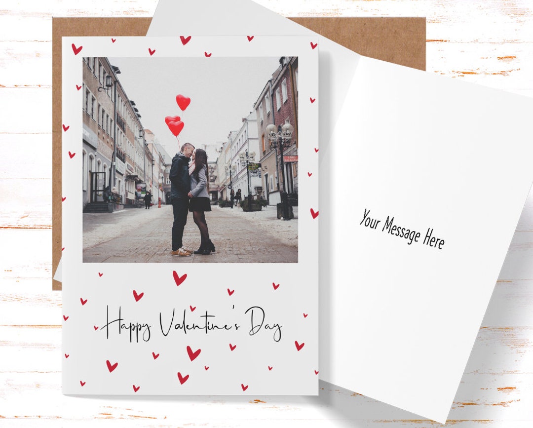 Personalized Photo Valentine's Day Card: Custom Love Card - Etsy