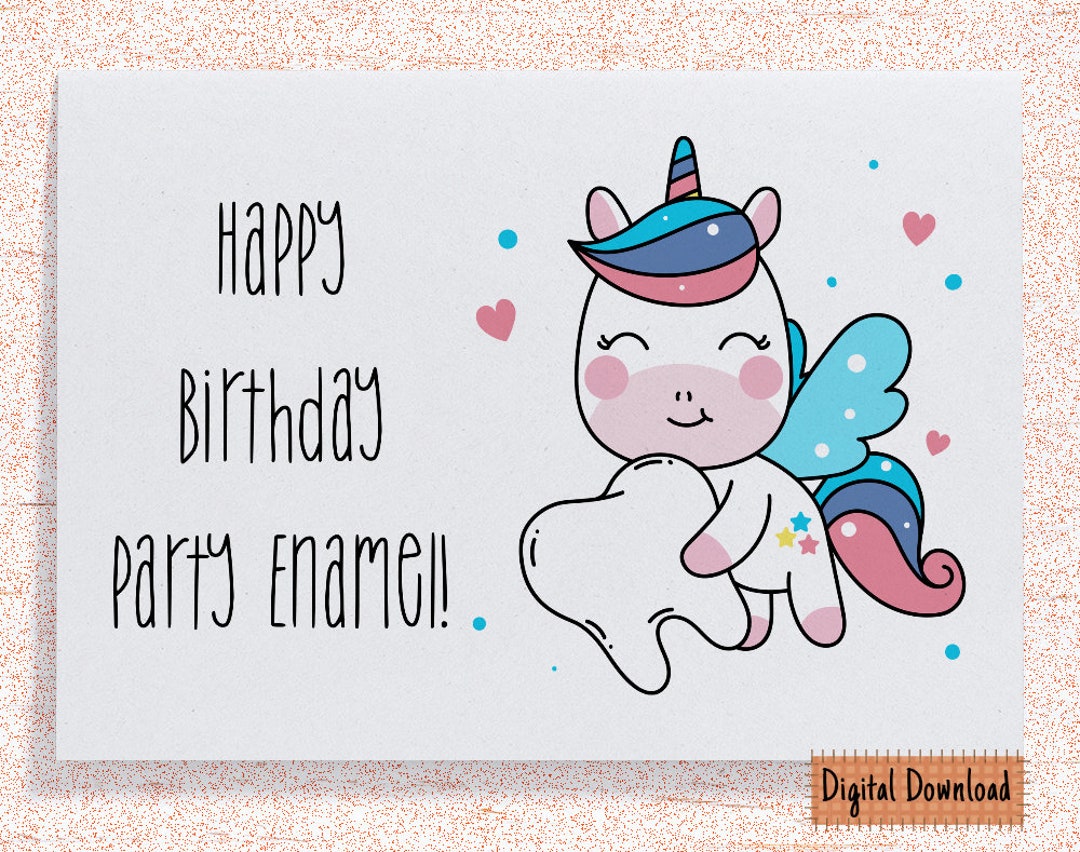 Printable Dental Assistant Birthday Card, Dental Hygienist Birthday ...