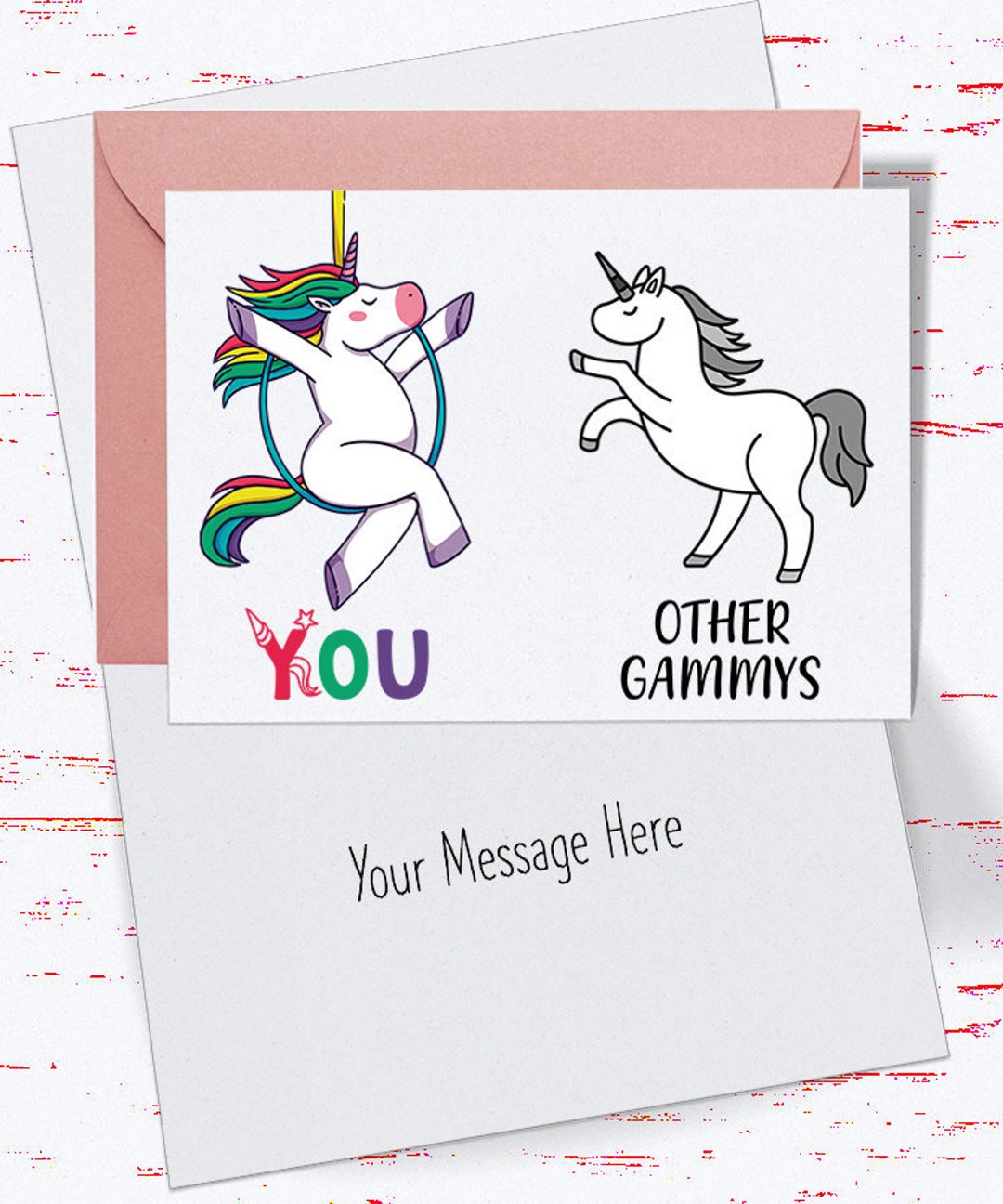 Card for Gammy, Birthday Card for Gammy, Greeting Card for Gammy ...