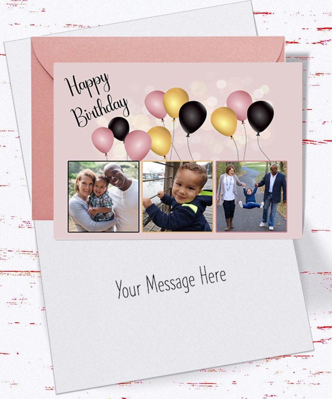 Custom Photo Birthday Card: Personalized Greeting Card - Etsy