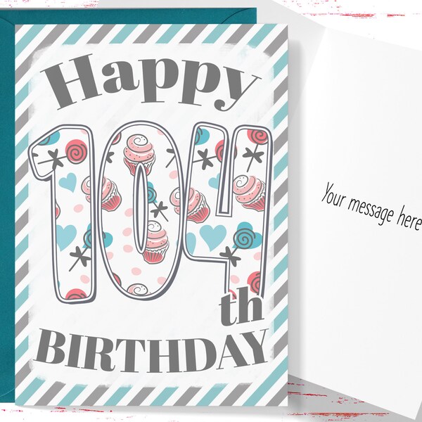 104 Year Old Birthday - Etsy 104 Year Old Birthday - Etsy
