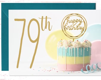79th Birthday Cake - Etsy