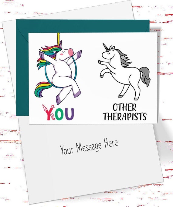 Card for Therapist Birthday Greeting Card for Therapist - Etsy