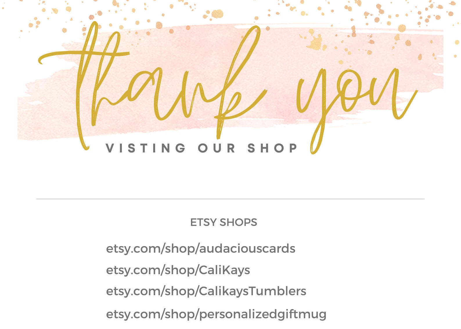 Thank You Card Appreciation Card General Thank You Card - Etsy