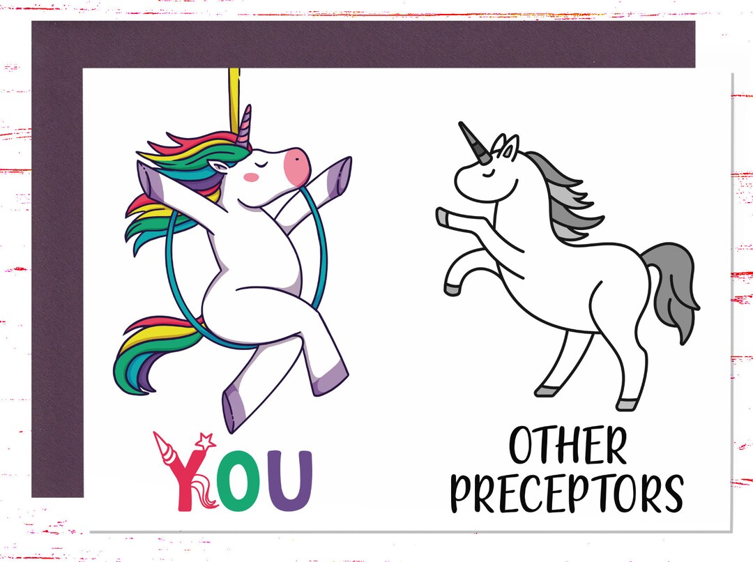 Card for Preceptors, Other Preceptors Unicorn Pole Card, Funny Card ...