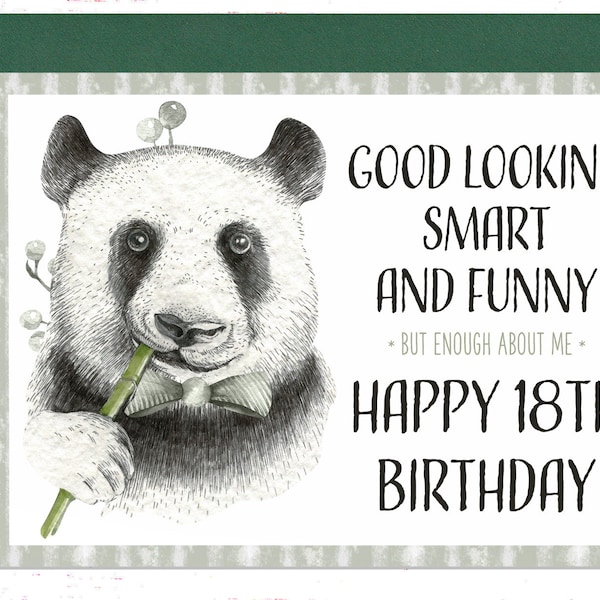 Funny 18th Birthday Card - Etsy