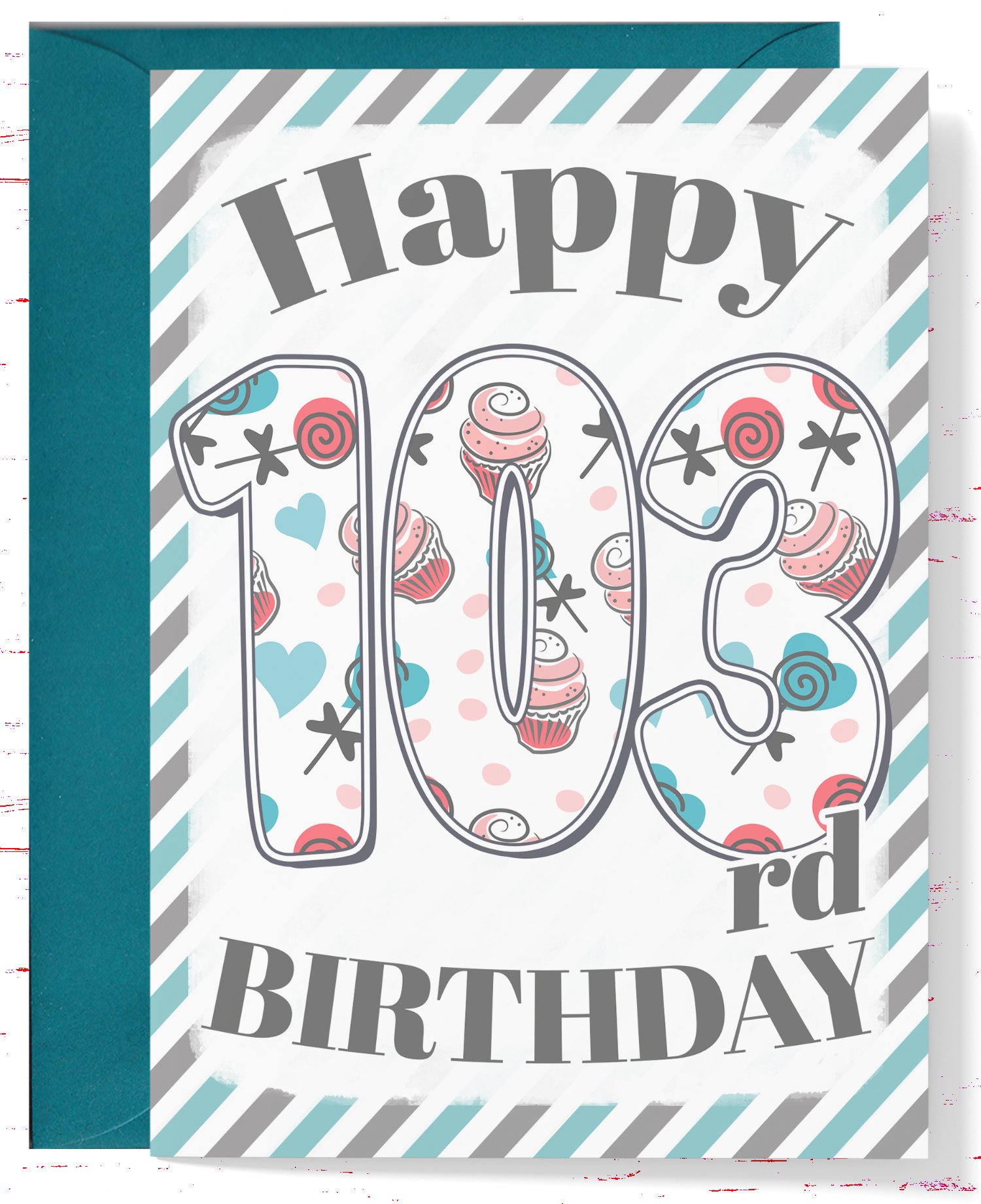 Happy 103rd Birthday Card Cute Birthday Card for 103 Year Old - Etsy Happy 103rd Birthday Card Cute Birthday Card for 103 Year Old - Etsy