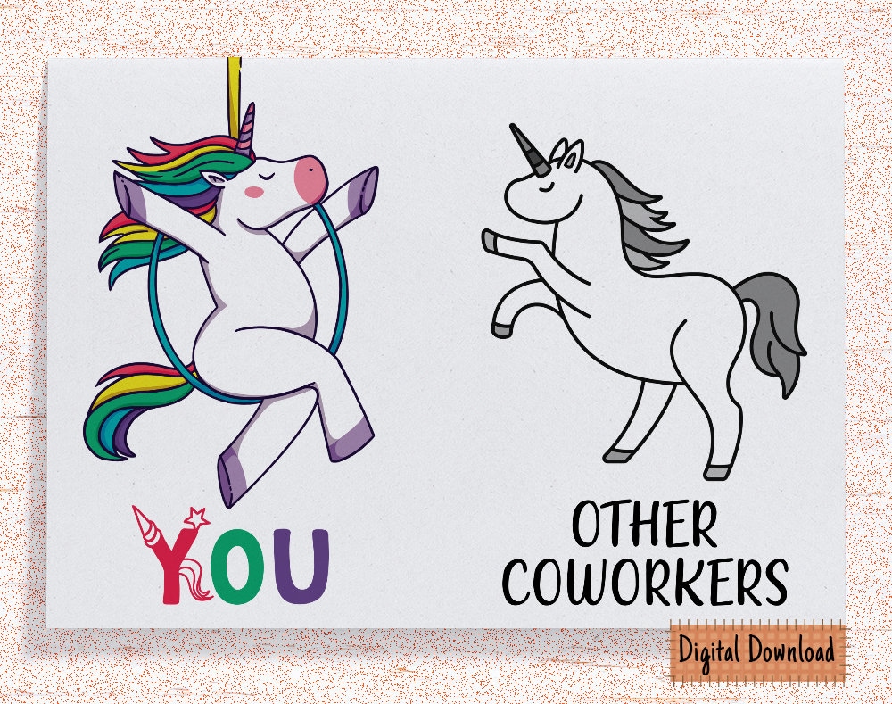 Printable Card for Coworker, Birthday Greeting Card for Coworker, Thank ...