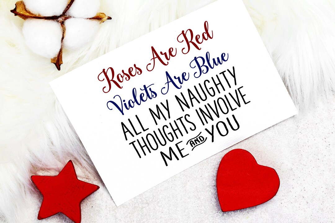 Dirty Valentines Day Card for Him, Cards for Husband, Boyfriend Card ...