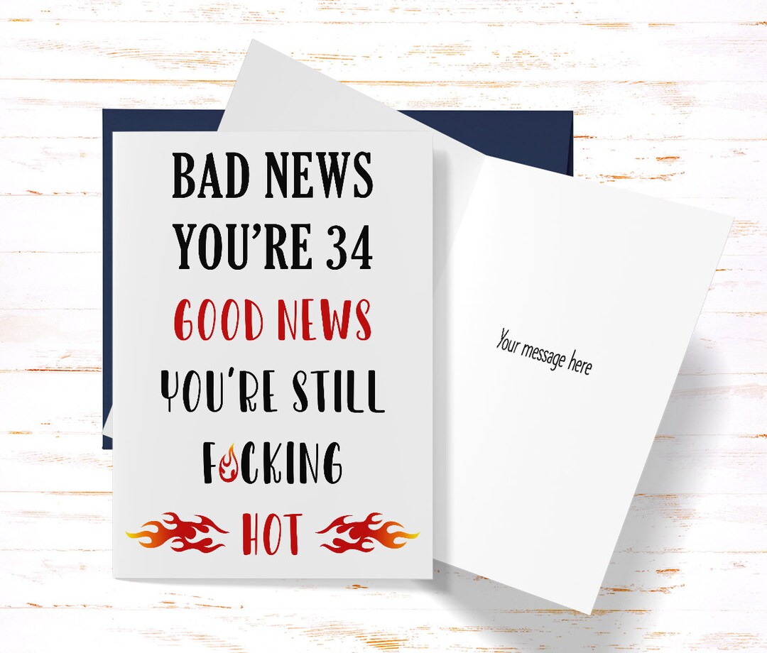 34th Birthday Card for Girlfriend, 34th Birthday Card for Best Friend ...