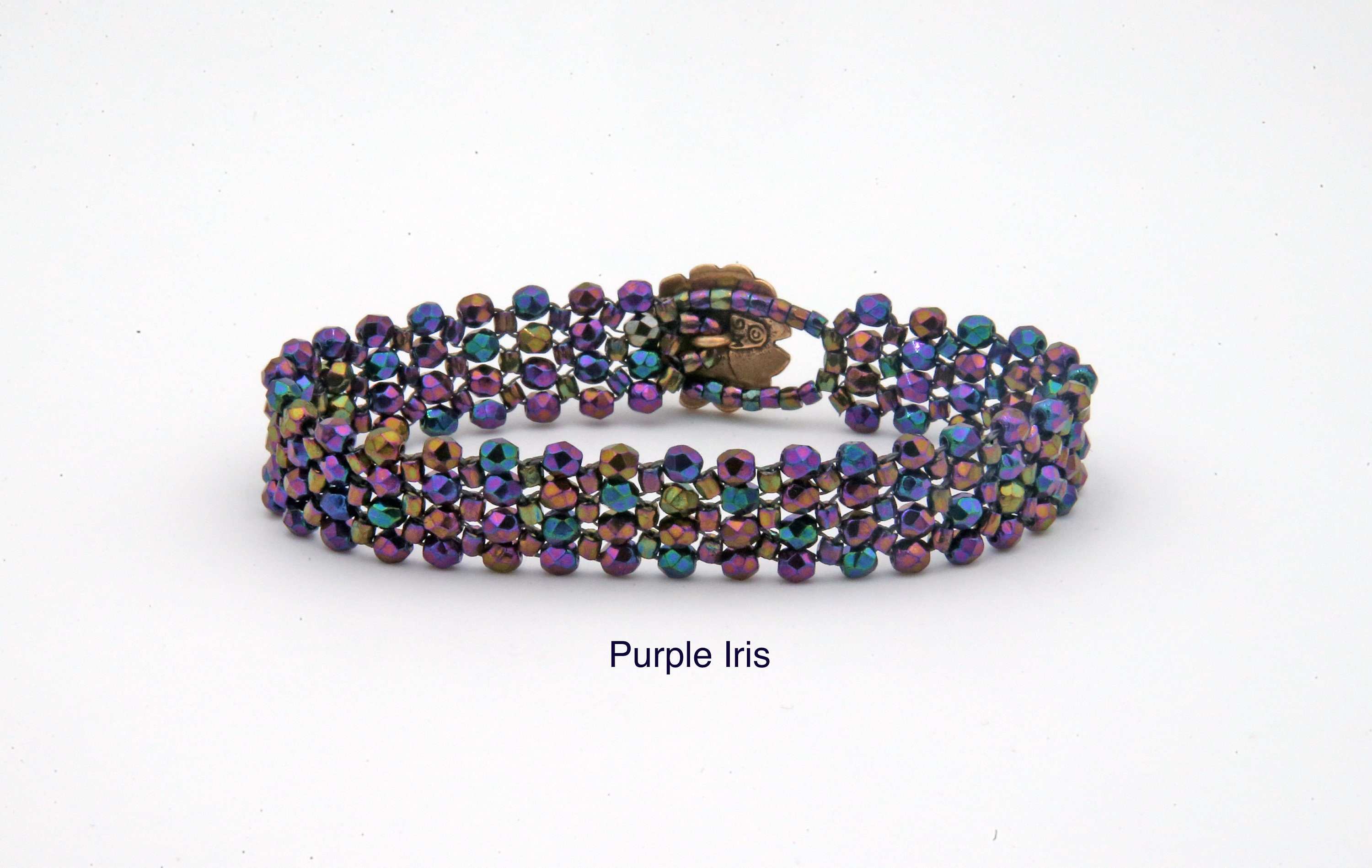 Beadwork Bracelet With Button Closure Woven Beaded Bracelet - Etsy Ireland
