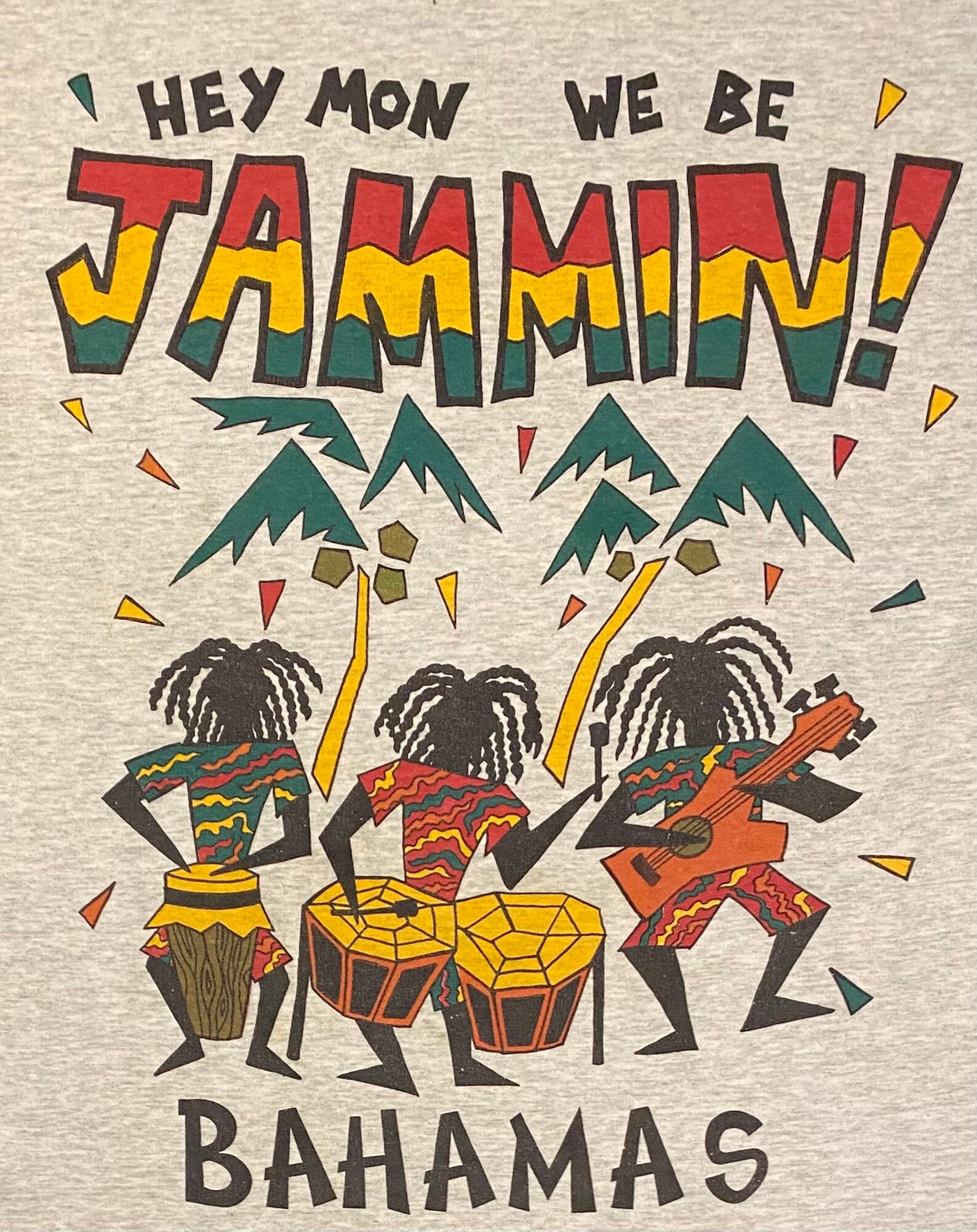 Hey Mon We Be Jammin Bahamas Graphic Tee Size Large | Etsy