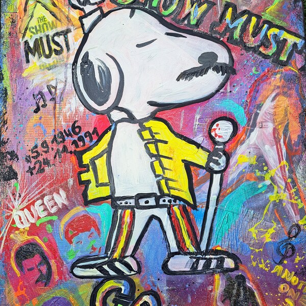 Snoopy Rock - Etsy