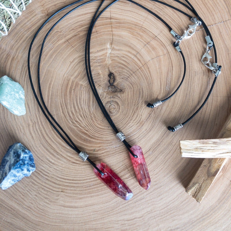 Ruby Aura Quartz - Etsy