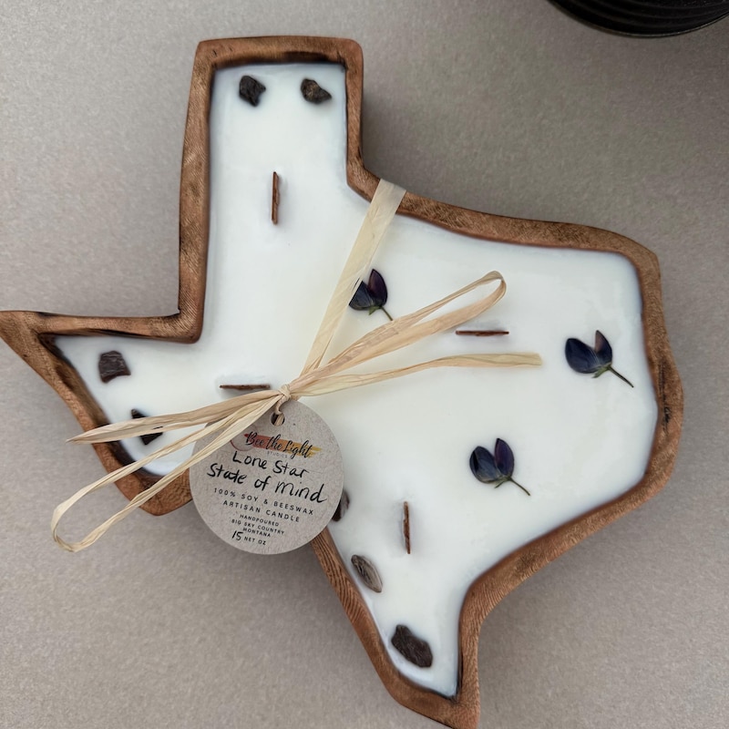 Texas Wooden Candle - Etsy
