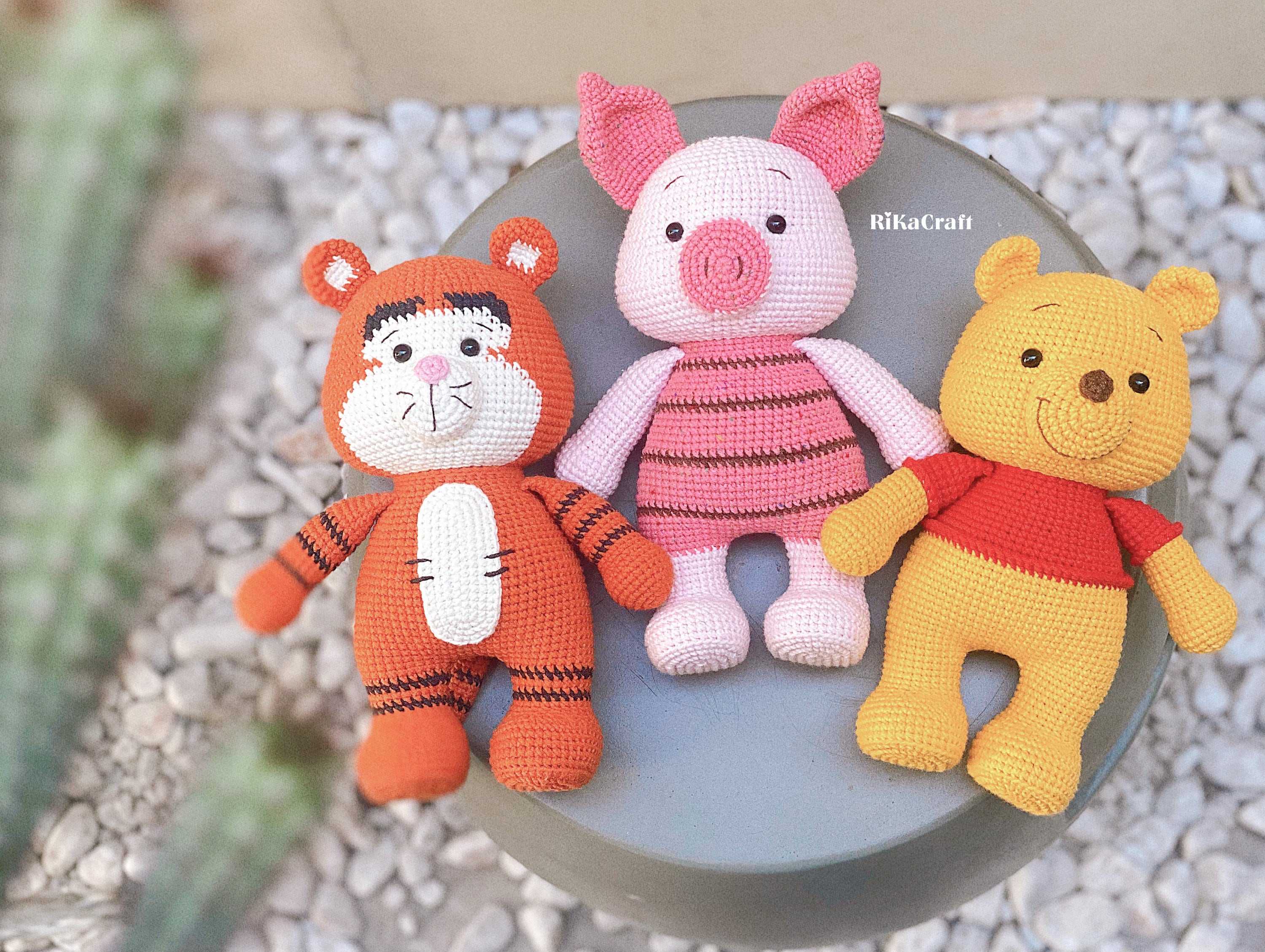 Winnie the Pooh Crochet Pattern: Pooh, Piglet, Tigger, Eeyore (PDF) - Etsy