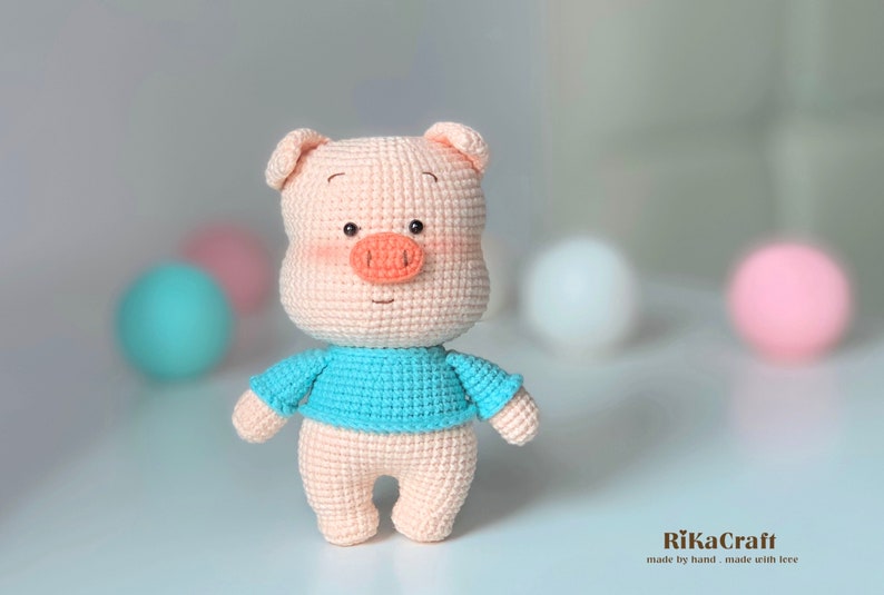 The Little Pig Amigurumi Crochet Pattern. Instant Download. | Etsy