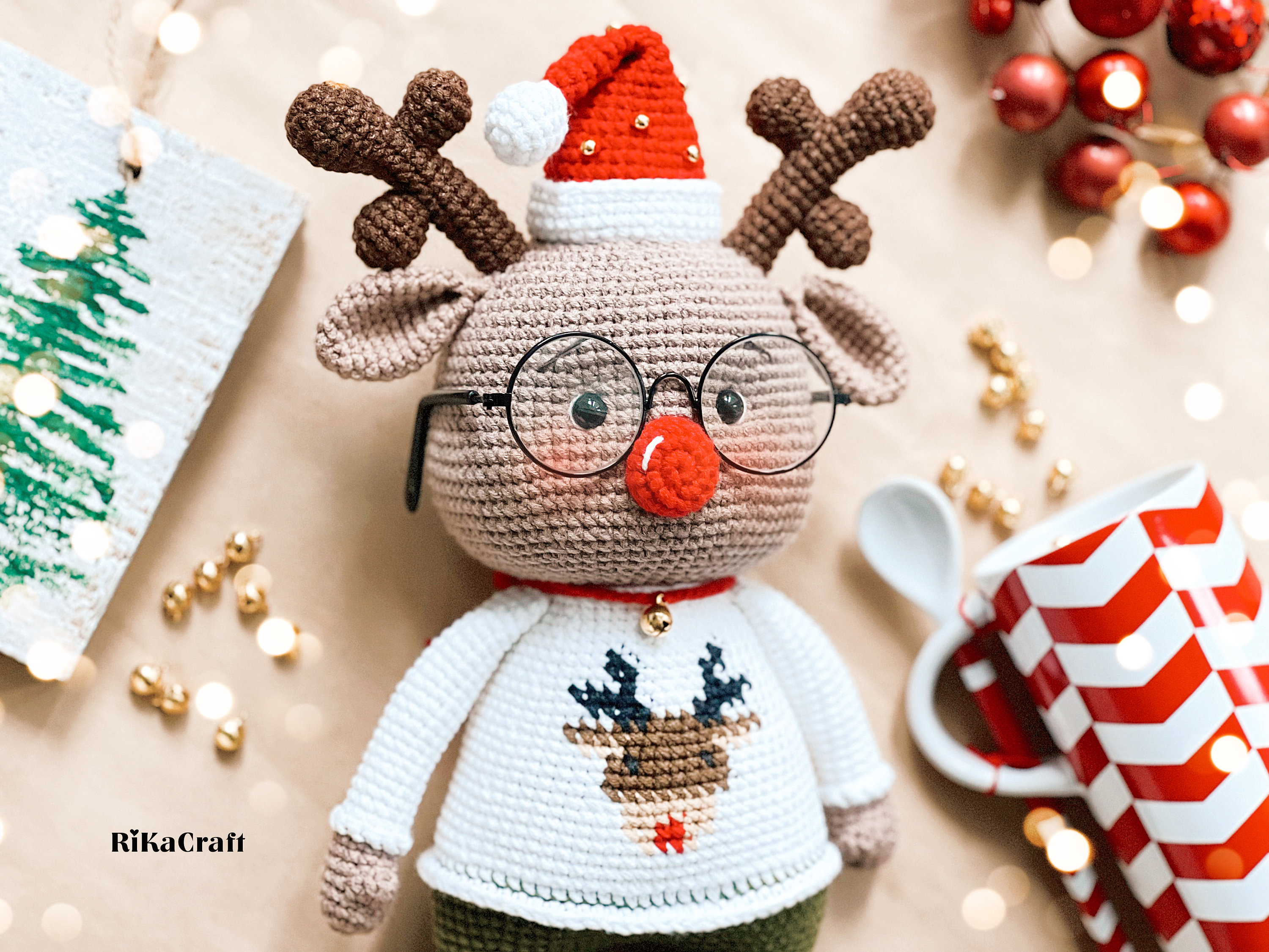 Crochet Reindeer Amigurumi Pattern - Etsy