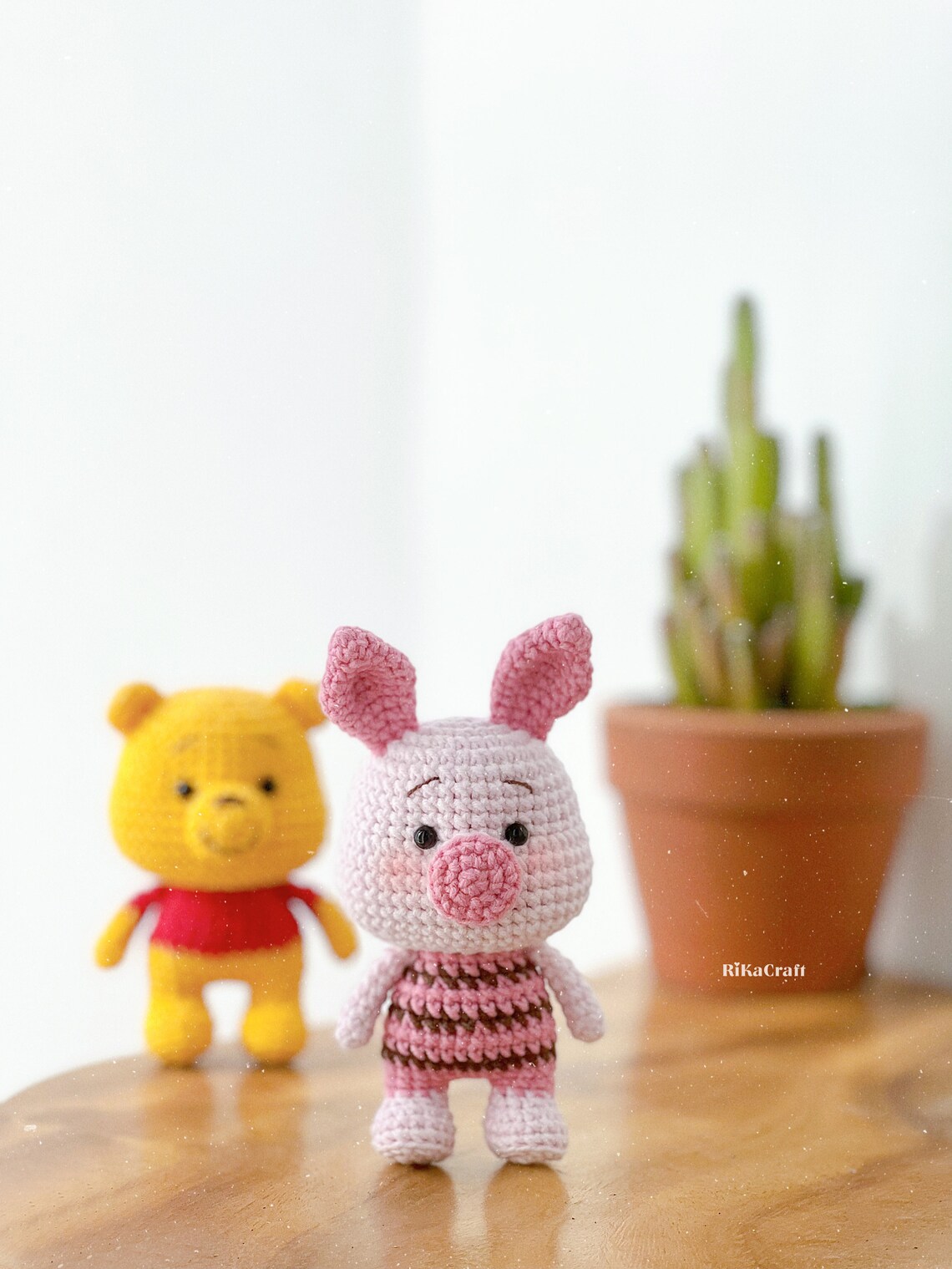 Piglet Crochet Pattern Keychain Crochet Winnie the Pooh - Etsy