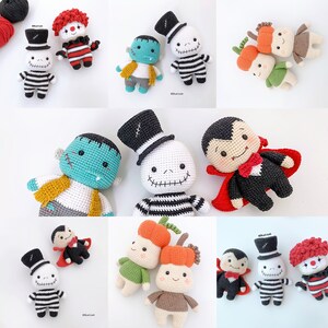 Halloween Amigurumi Crochet Pattern, Combo 5 Pdf Pattern Halloween. - Etsy